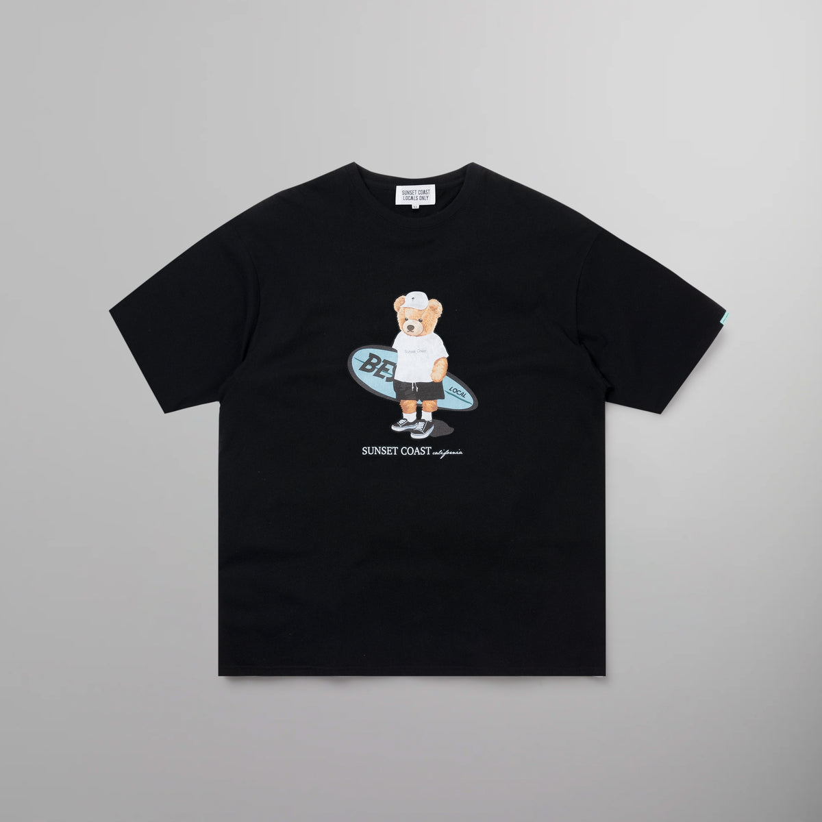 Sc Bear Relax Fit Tee (Black) – SUNSET COAST